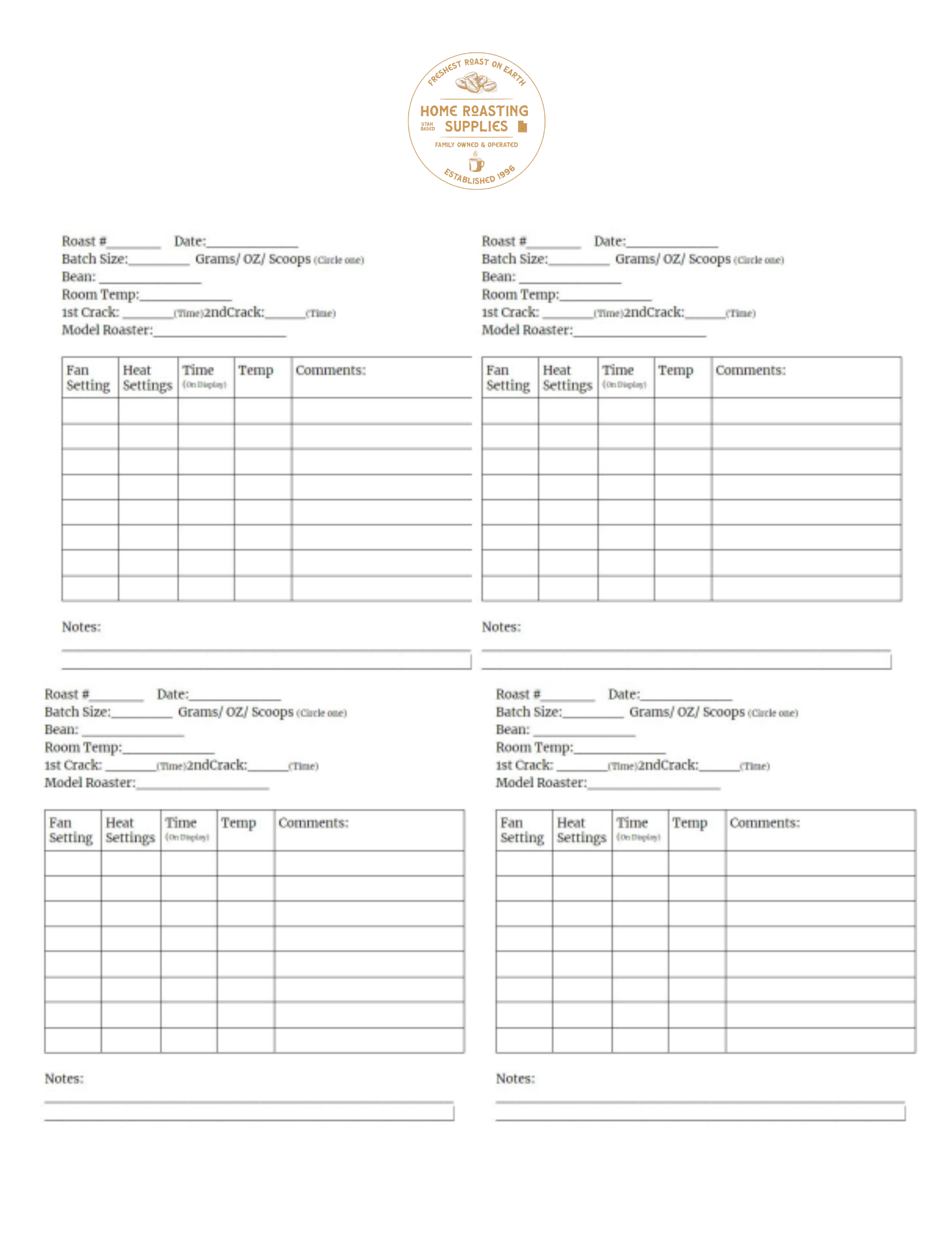 Downloads - Home Roasting Supplies